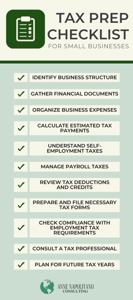 Small Business Tax Preparation Checklist